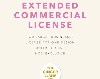 Extended Commercial License - Etsy