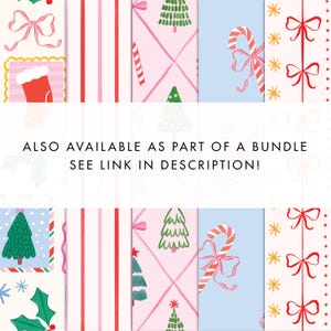 Coquette Christmas Tree Seamless Pattern, Digital File for Commercial ...