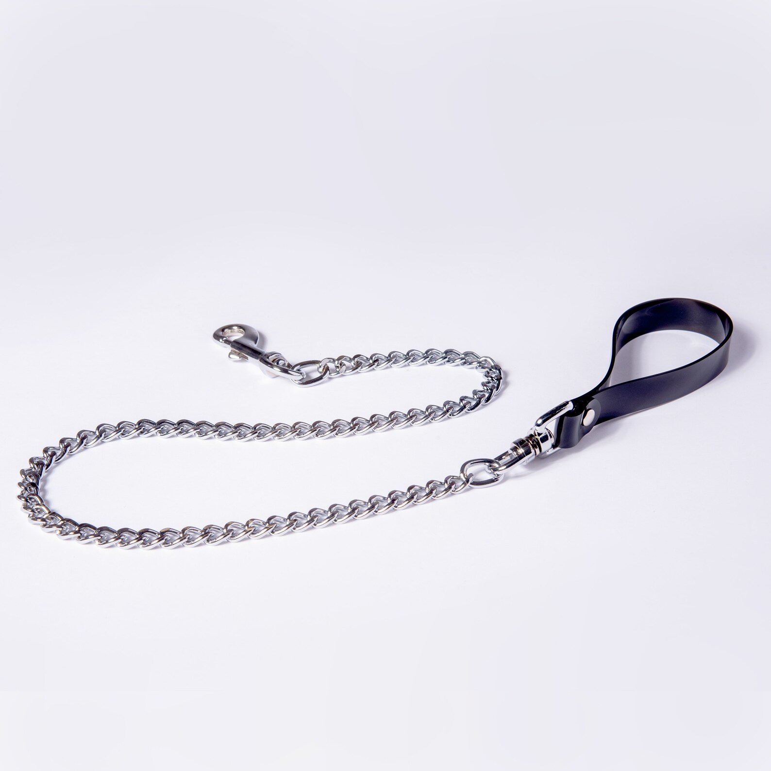 Minimal Chain Leash Black PVC Lead Gothic Accessory - Etsy