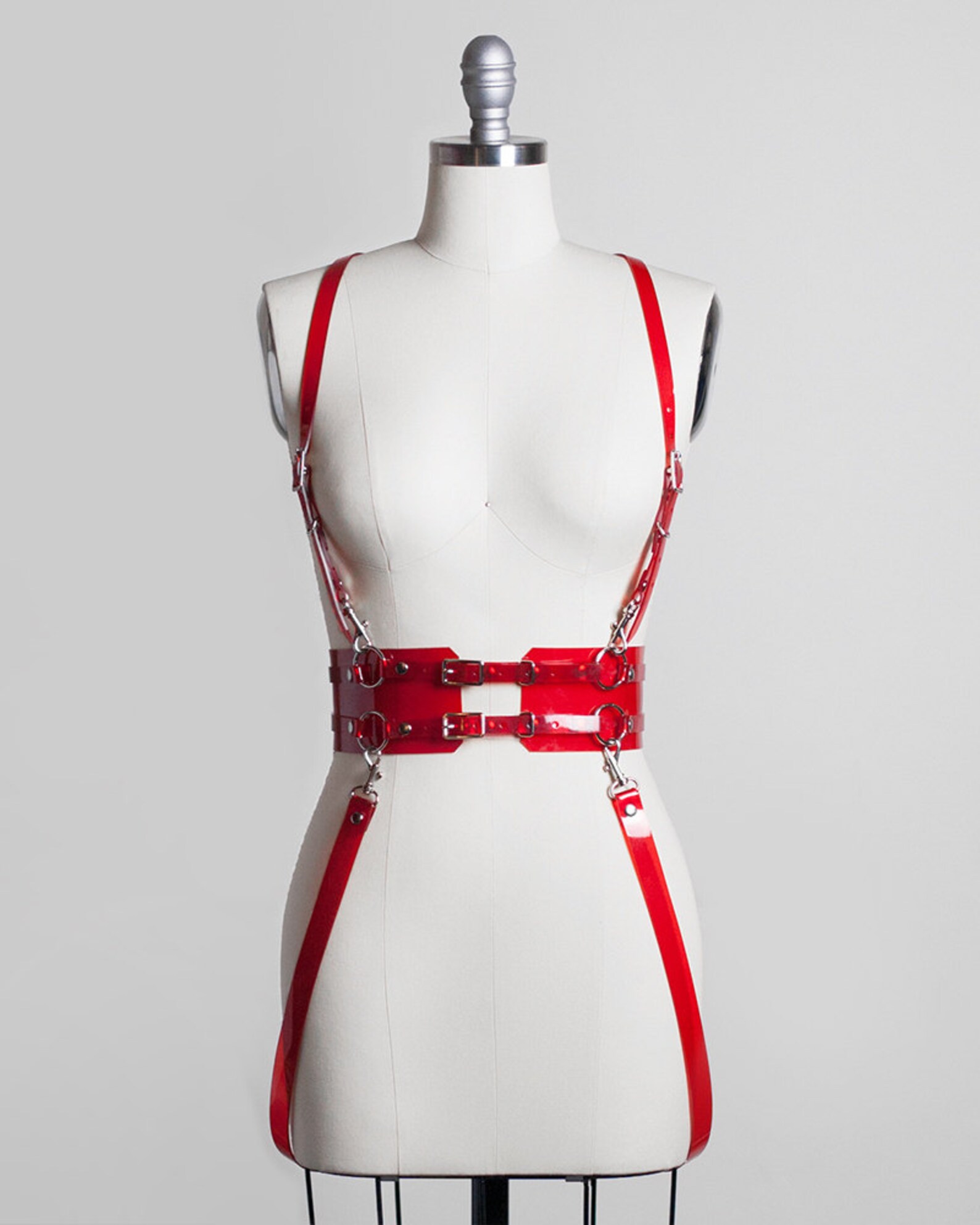 Suspension Harness Pvc Vinyl Harness Draped Suspender - Etsy UK