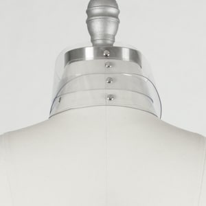 SHIRT COLLAR CHOKER - Clear Pvc Vinyl - Pointed Collar - Pvc Collar ...