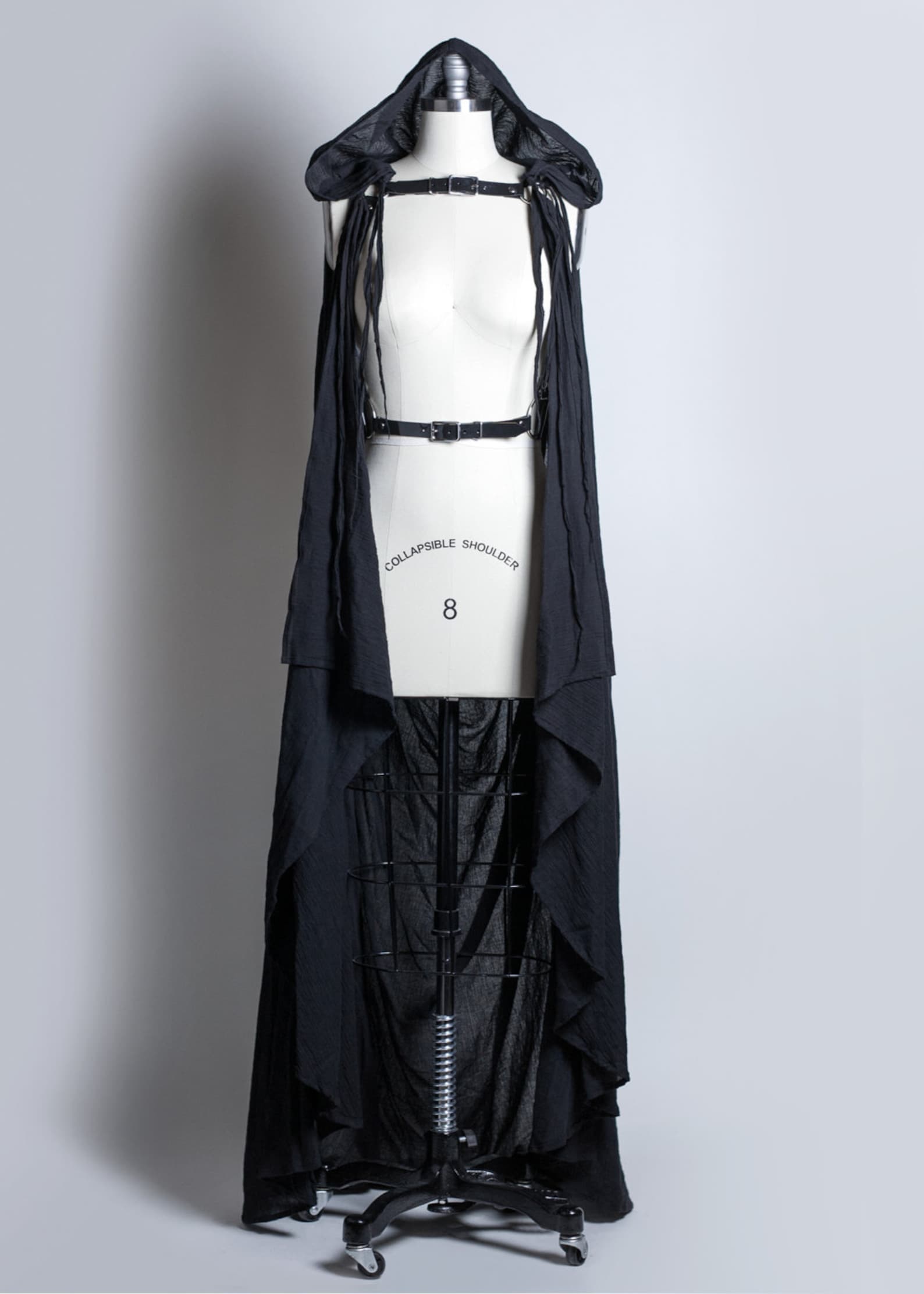 DRAPED CAPE HARNESS Post Apocalyptic Harness Belt With Hood - Etsy