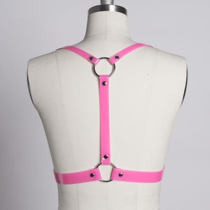 PINK MULTIPASS HARNESS - Underbust Harness Belt - Purple Pvc Vinyl ...