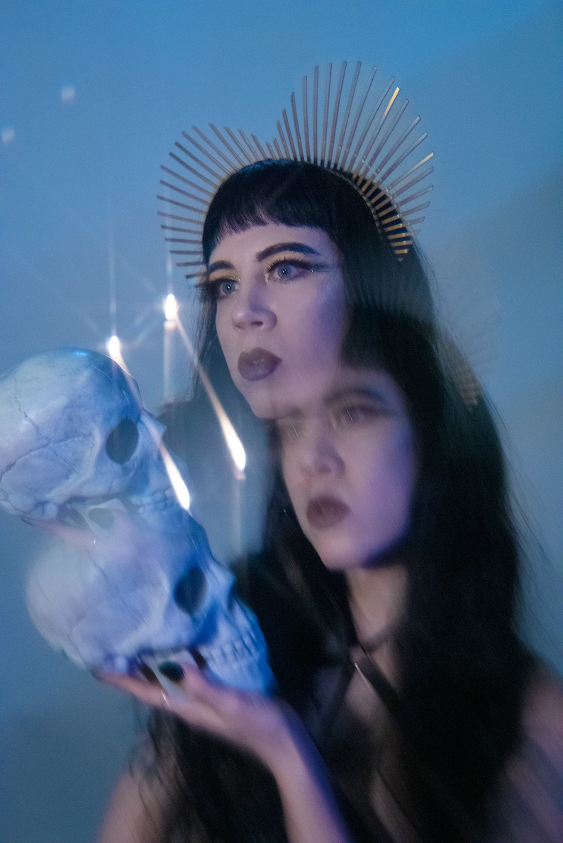 Heart Shaped Halo Crown Vampire Dracula Headpiece Spiked - Etsy