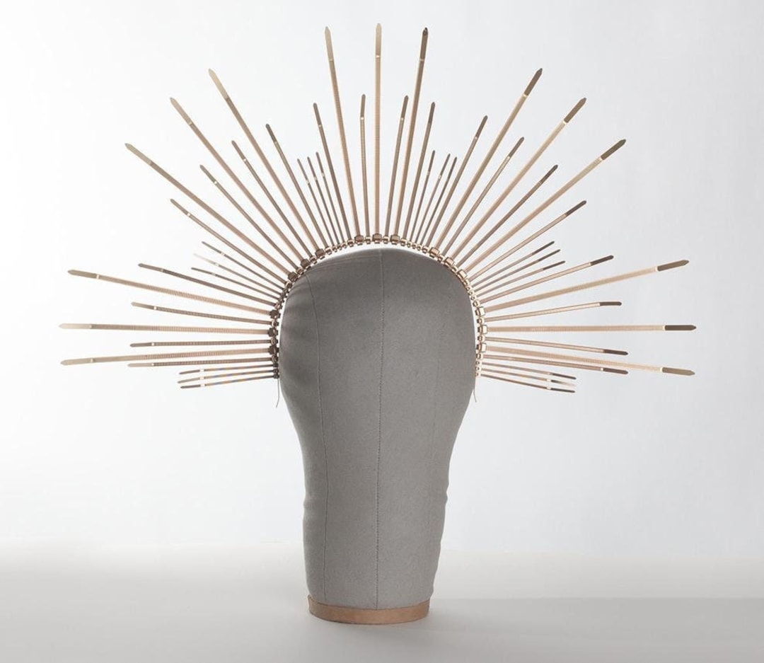 Katrina Halo Crown: Spiked Sunburst Zip Tie Headband - Etsy
