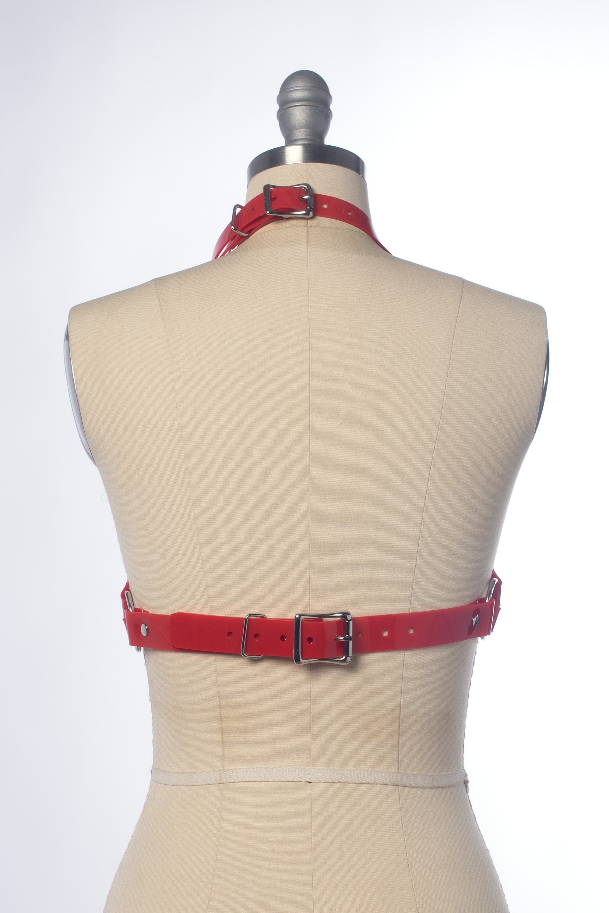 Heart Shaped Harness, Cone Bra, Pvc Halter Top, Retro Bullet Bra, Vegan ...