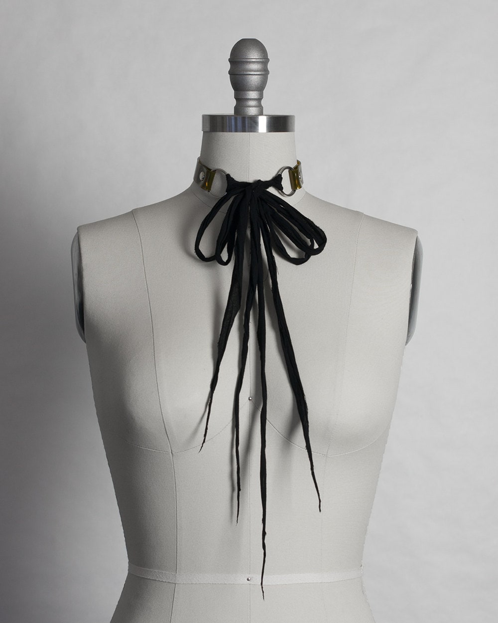 WRAITH BOW CHOKER Gothic Bow Collar Choker Pvc Vinyl | Etsy