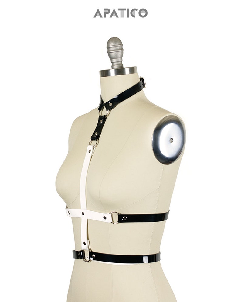 SALVATION HARNESS Inverted Cross Harness PVC Vinyl Black | Etsy