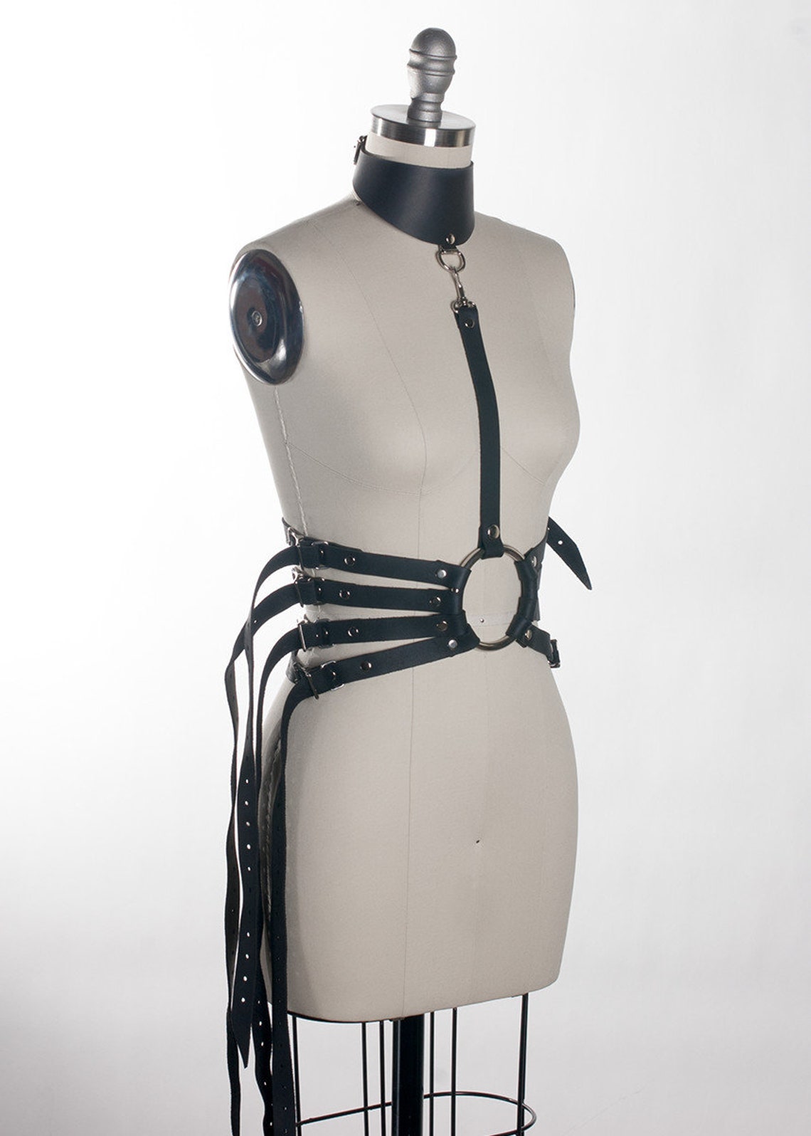 ARACHNID HARNESS BELT - Dramatic Draped Belt - Detachable Collar ...