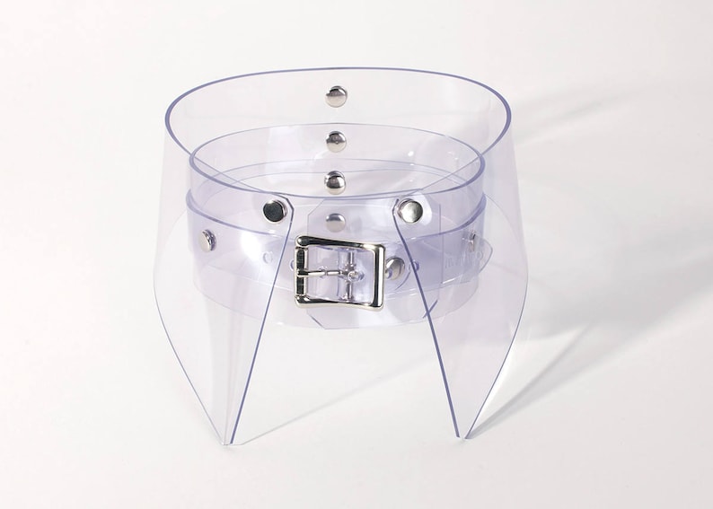 SHIRT COLLAR CHOKER Clear Pvc Vinyl Pointed Collar Pvc | Etsy