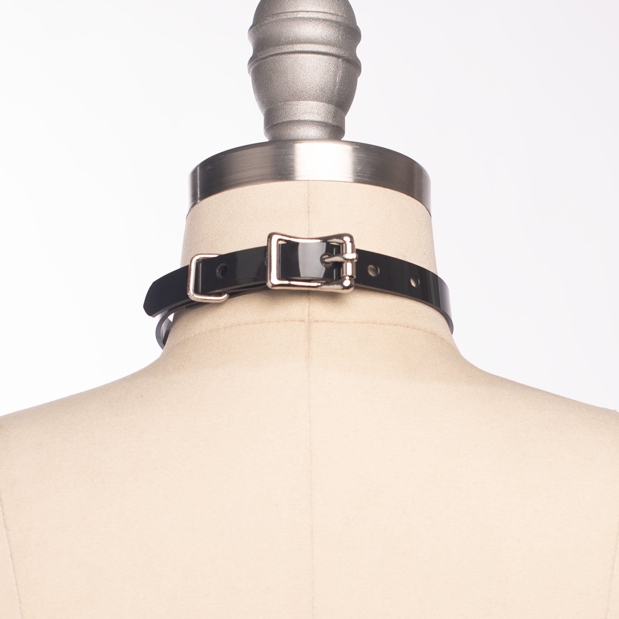 Evil Eye Choker Collar: Black & White PVC, Gothic Witchy Occult ...
