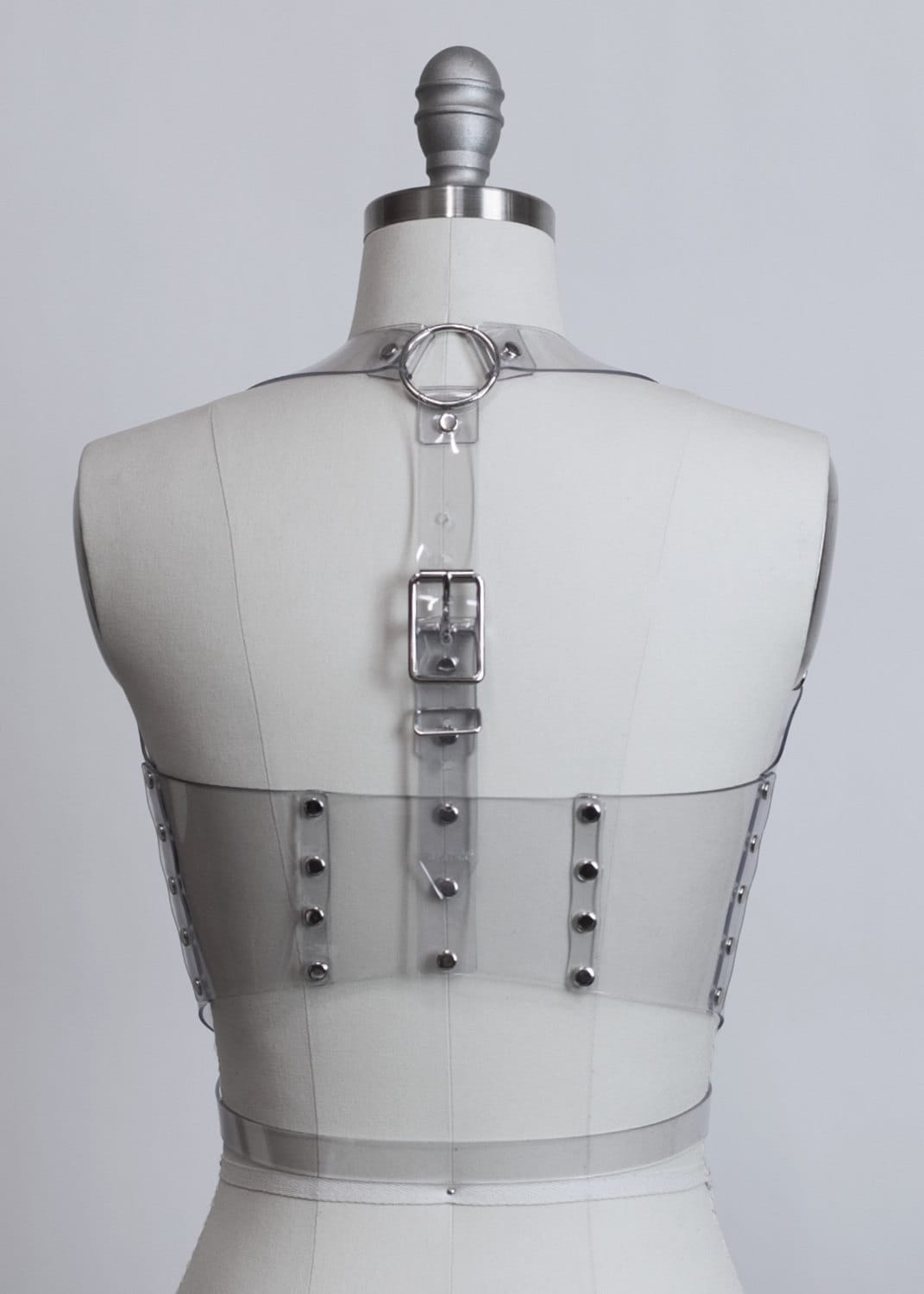 ROGUE VEST HARNESS - Clear Pvc Harness - Leather - Translucent Vinyl ...