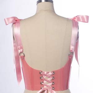 Pink Marie Buckle Harness Bodice, Pastel Pvc Corset, Soft Girl ...