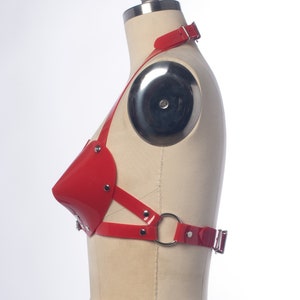 Heart Shaped Harness, Cone Bra, Pvc Halter Top, Retro Bullet Bra, Vegan ...