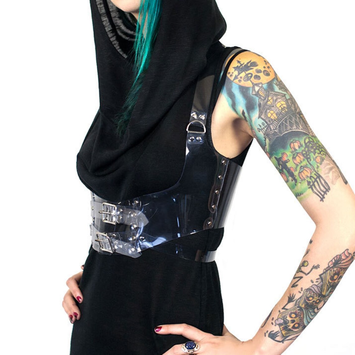 ROGUE VEST HARNESS Clear Pvc Harness Leather Translucent - Etsy