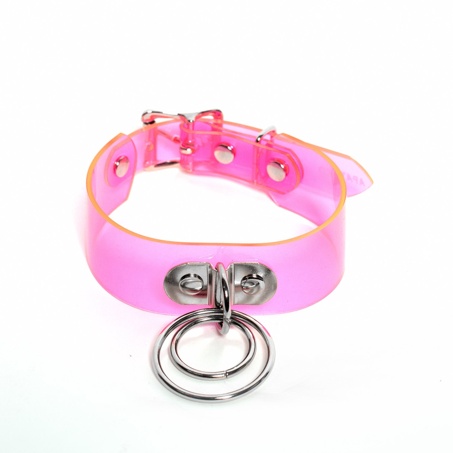 UV PINK CHOKER Collar Neon Pvc Vinyl Blacklight Reactive - Etsy