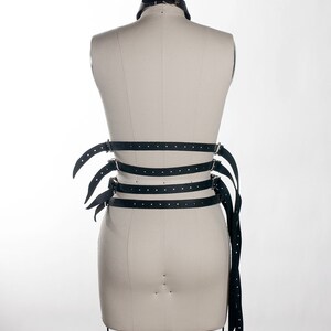 ARACHNID HARNESS BELT - Dramatic Draped Belt - Detachable Collar ...
