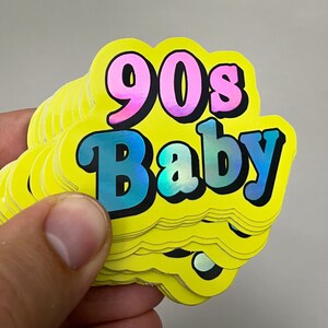 Vinyl Sticker | Holo 90s Baby | 2000s Nostalgia Stickers | 90's Hip Hop ...