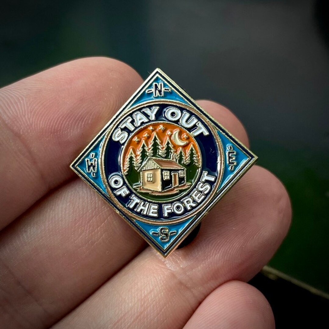 Stay Out of the Forest Enamel Pin – True Crime Podcast Inspired MFM ...