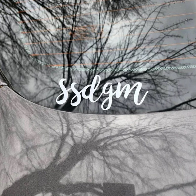 SSDGM Car Decal Large MFM My Favorite Murder Laptop Decal | Etsy