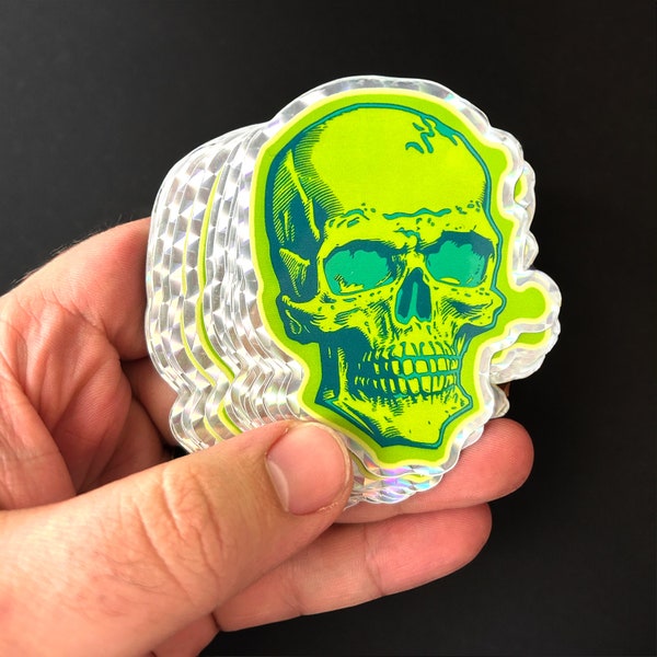 Skull Sticker - Etsy UK