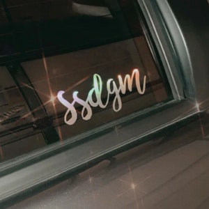SSDGM Car Decal Large, MFM, My Favorite Murder, Laptop Decal, Laptop ...