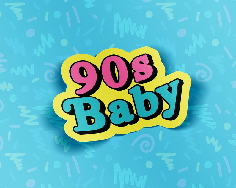 Vinyl Sticker 90s Baby 2000s Nostalgia Stickers 90's - Etsy