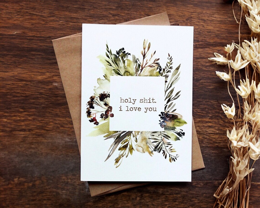 I Love You, You're My Boo Greeting Card for Him Her I Love You Birthday ...