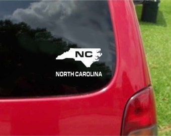Personalized North Carolina License Plate Decals Stickers Version 1 ...