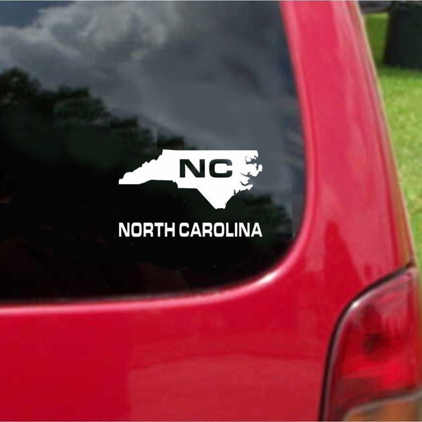 North Carolina Decal - Etsy
