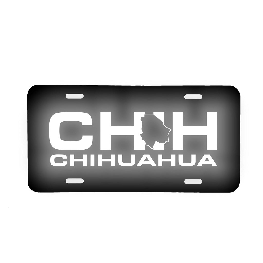 Chihuahua CHIH Mexico Aluminum License Plate Place 6" X 12" Reflective ...