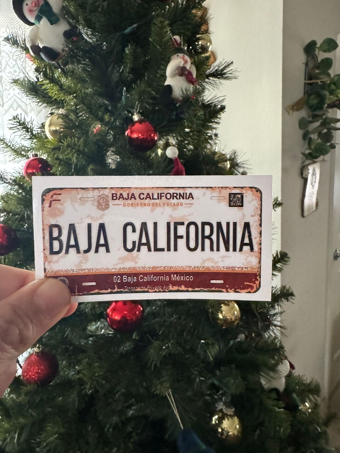 Set of 2 Decorative Baja California License Plate Decal Stickers Full ...