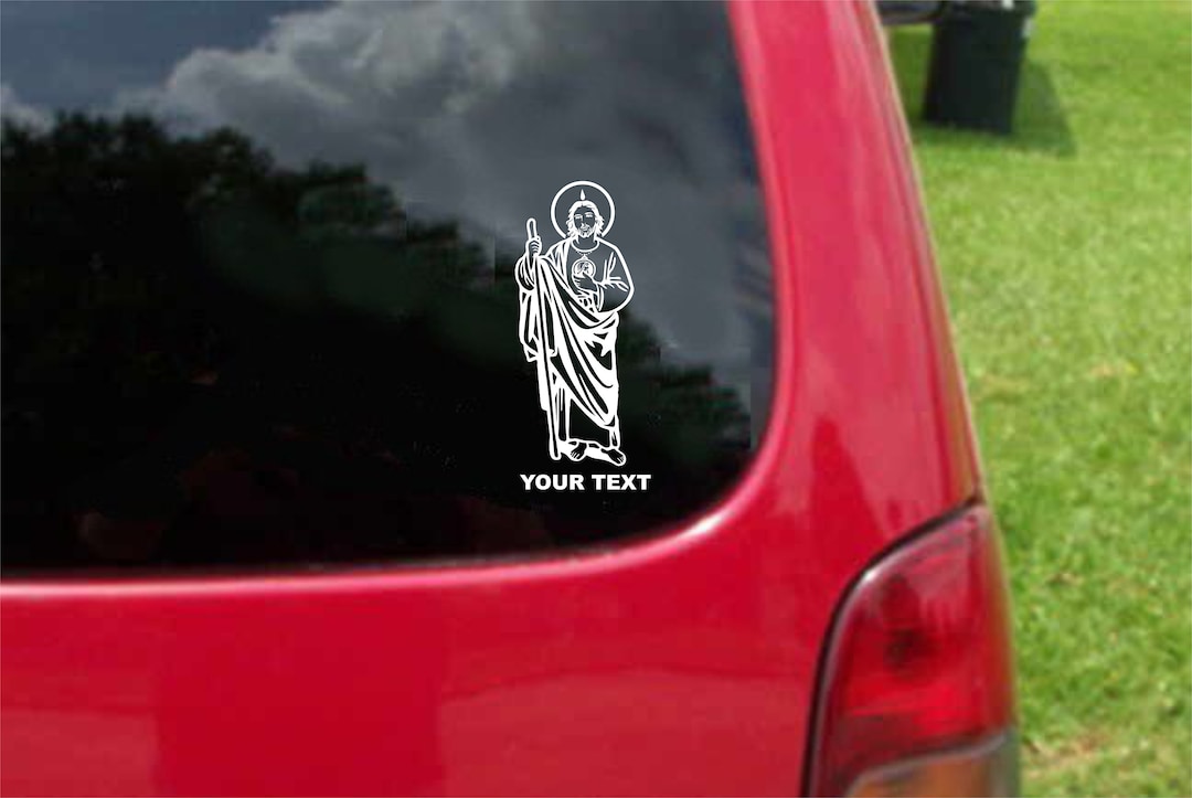 Set (2 Pieces) Saint Jude Thaddeus San Judas Tadeo Sticker Decals 20 ...