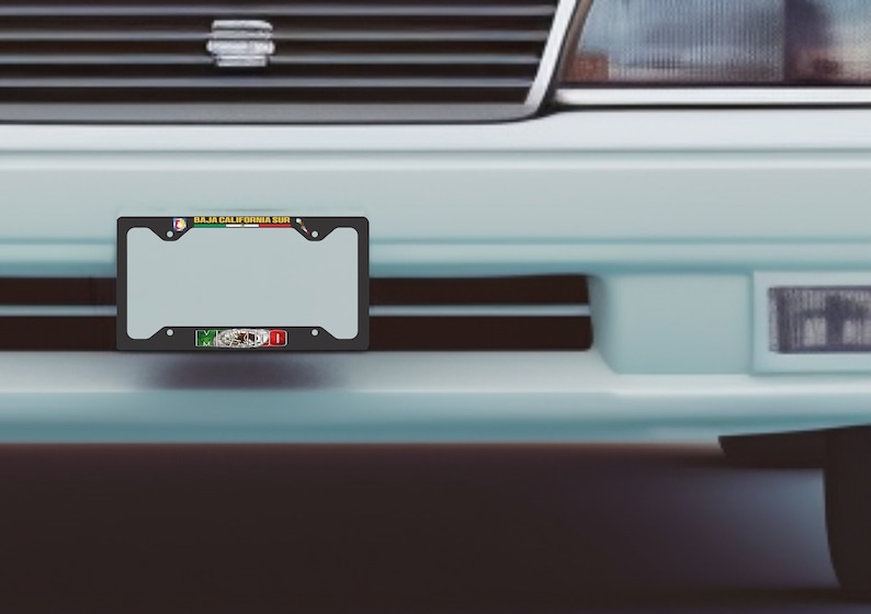 Baja California Sur Mexico Aluminum License Plate Frame Novelty Tag ...