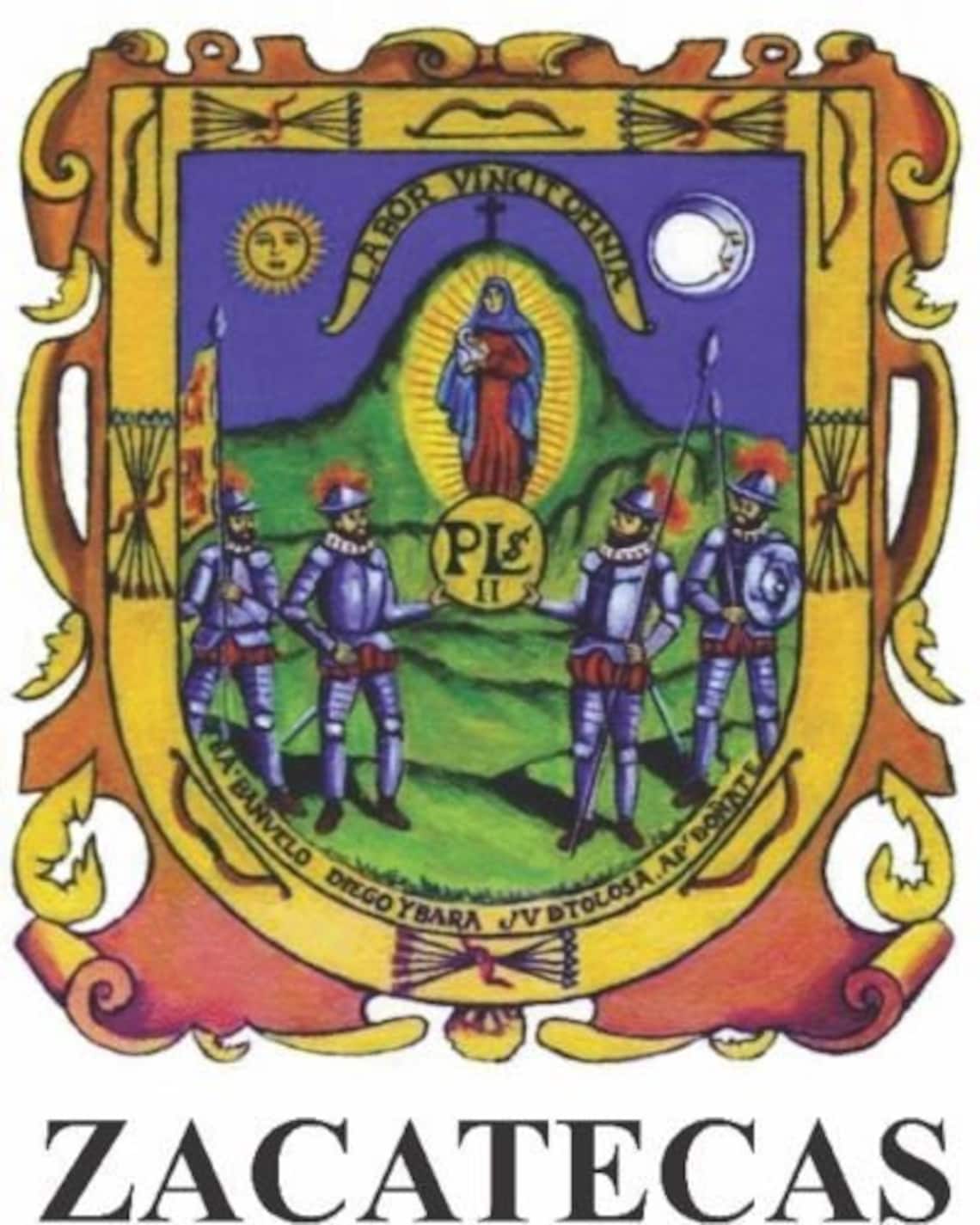 2 Pieces Zacatecas Mexico. Coat Of ArmsDecals Stickers Full | Etsy