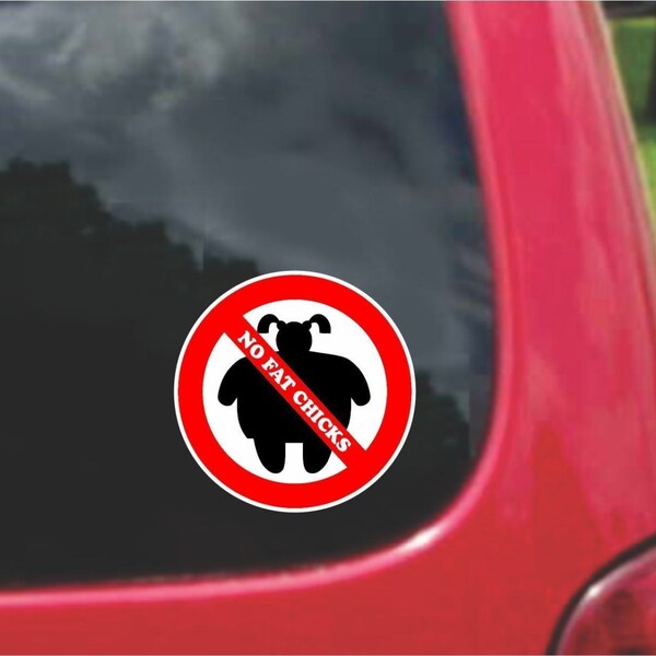 No Fat Chicks Decals - Etsy