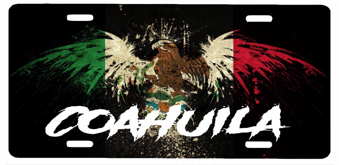 Coahuila Mexico Aluminum License Plate Placa 6" X 12" - Etsy