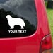 Set (2 Pieces) Newfoundland Dog Sticker Decals With Custom Text 20 ...