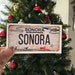 Set Sonora Mexico Aluminum License Plate Sign Placa 6" X 12" and ...