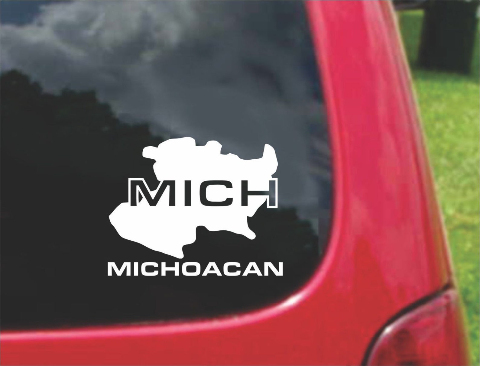 2 Pieces Michoacan Mexico Outline Map Stickers Decals 20 Colors to ...