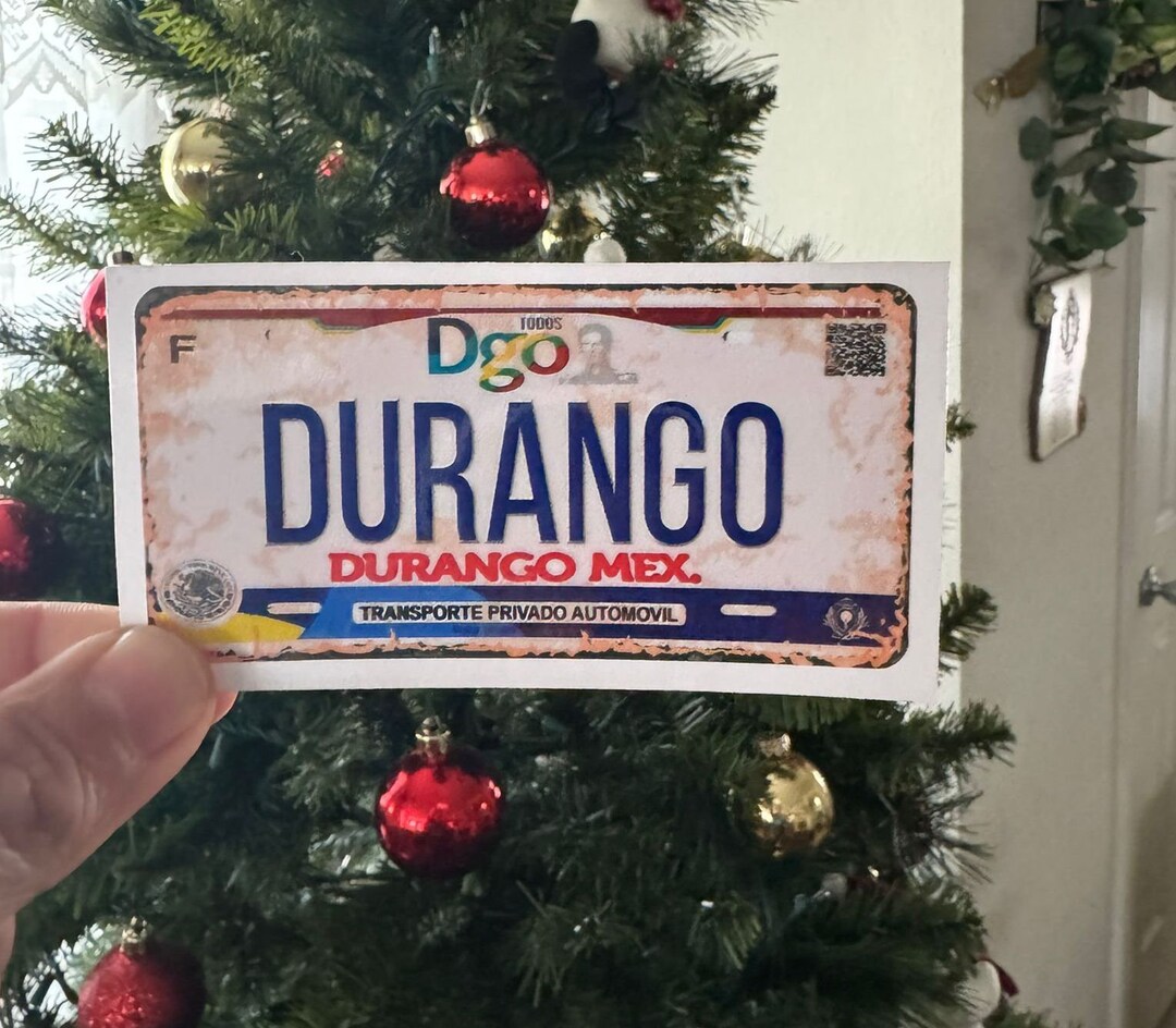 Set of 2 Decorative Durango License Plate Decal Stickers Full Color ...