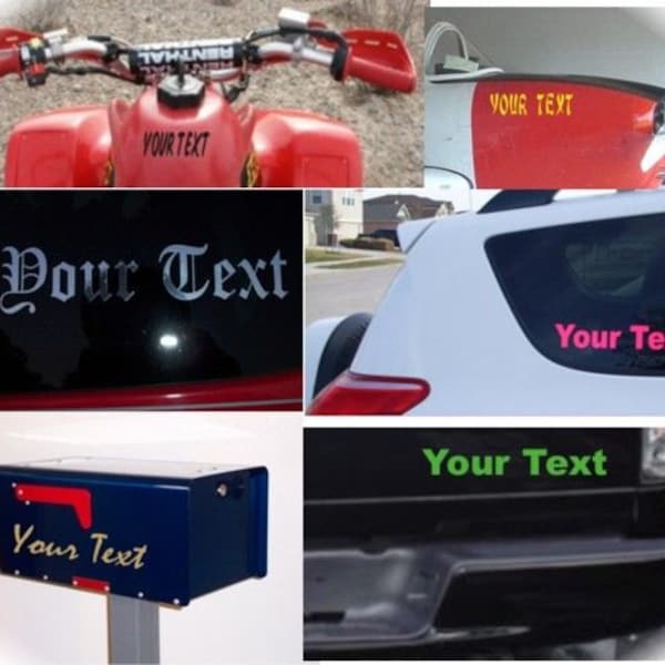 Lettering Decal - Etsy