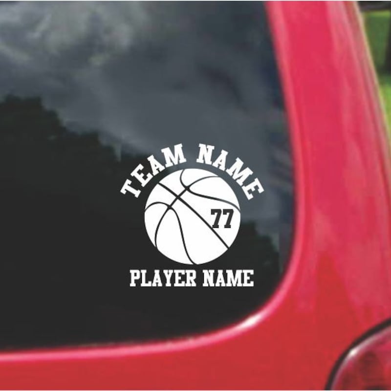 Basketball Decal - Etsy