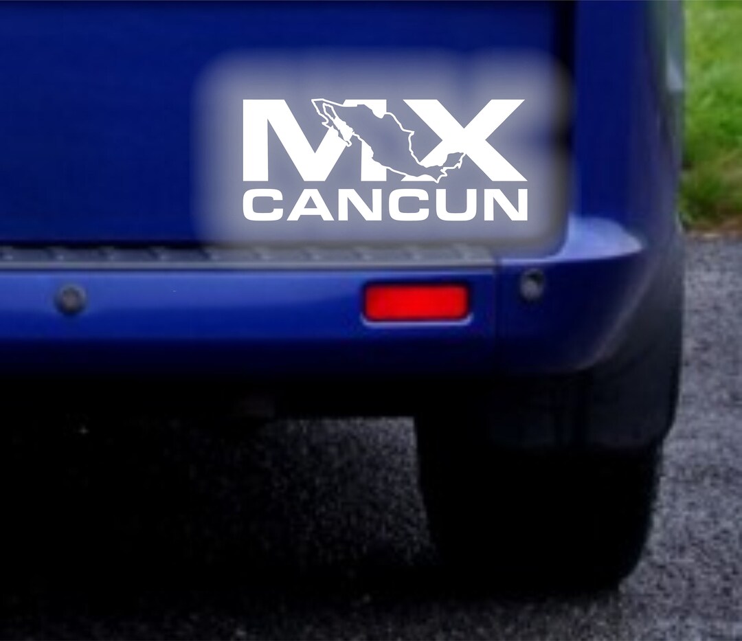 Cancun MX Reflective Sticker Decal - Etsy