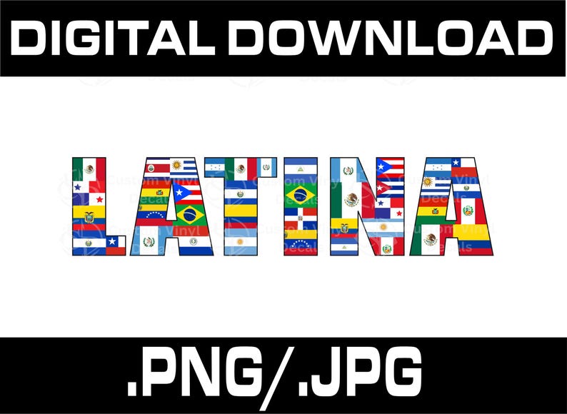 LATINA - Letters With Latin American Flags | Letras Banderas ...