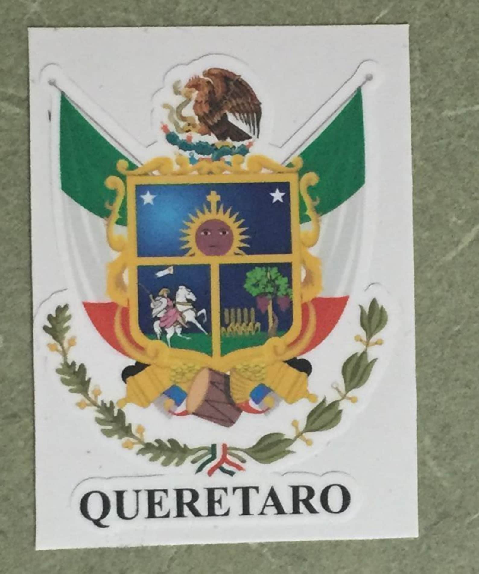 2 Piezas Querétaro México. Escudo de armasComanías pegatinas a - Etsy ...