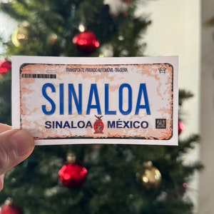 Set Sinaloa Mexico Aluminum License Plate Sign Placa 6" X 12" and ...