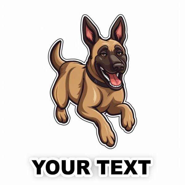 Custom Belgian Malinois Stickers - Etsy
