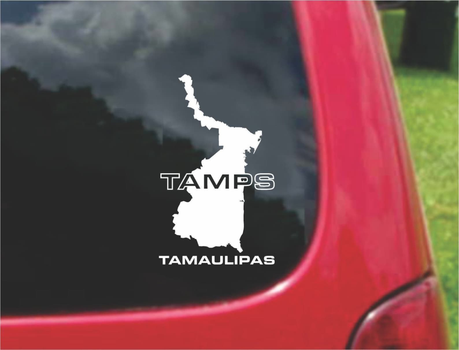 2 Pieces Tamaulipas Mexico Outline Map Stickers Decals 20 - Etsy