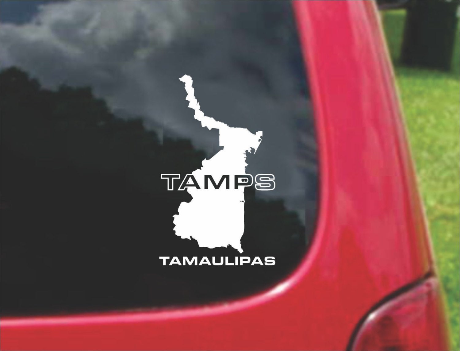 2 Pieces Tamaulipas Mexico Outline Map Stickers Decals 20 | Etsy